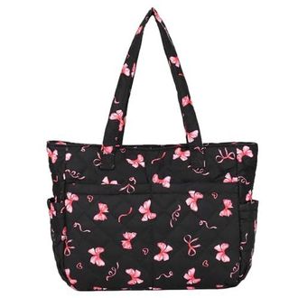 Generic Kexpery Sac &agrave; Main Femme Floral en Coton Padd&eacute; Grand Capacit&eacute; Sac Tote avec Compartiments Multiples pour Travail et Loisirs