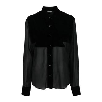 Tom Ford Damen, Blusen & Hemden, Schwarzk, SGr&ouml;&szlig;e
