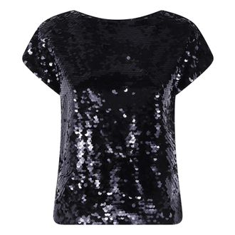 Alberta Ferretti Chemise en polyester - Femme - Tops - Noir - Taille: 40 FR
