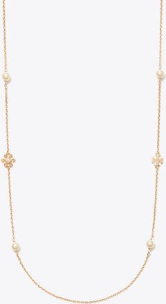 Tory Burch Lange Moondance Blumenhalskette