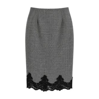 Clips Midi Rock - - Skirts - Damen - Grau - XL