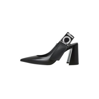 Cesare Gaspari Blockabsatz Slingback Pumps Jimena - - Shoes - Damen - Schwarzk - 36 EU