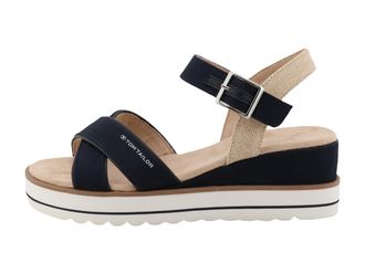 Tom Tailor Tom Tailor Damen 9590210006 Keilsandale, Navy, 37 EU