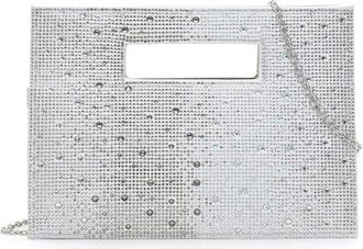 Tamaris Amalia Rhinestone Clutch Silver