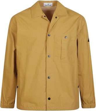 Stone Island Homme, Vestes, Jaune, Taille: S Veste surchemise