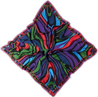 Pucci Großer Schal mit Marmo-Print - Violett