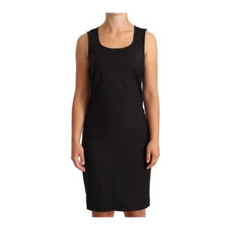 Patrizia Pepe &Auml;rmelloses knielanges Etuikleid - - Dresses - Damen - Schwarzk - M