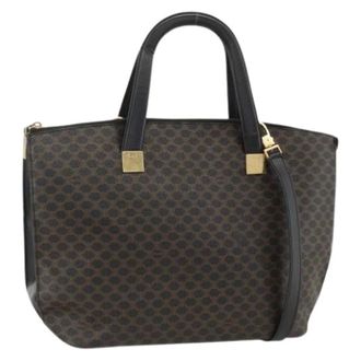 Celine Sac &agrave; main en toile Pre-owned - Femme - Pre-owned - Noir - Taille: ONE Size