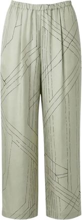Alysi Femme, Pantalons, Vert, Taille: 40 FR Pantalon large