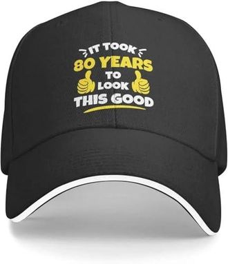 Generic Chapeau dHomme, il ma Fallu 80 Ans pour Voir ce Beau Chapeau Casquette de Baseball Ajustable Unisex Adulte pour Hommes et Femmes Cadeau