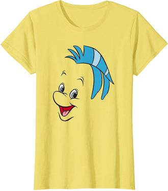 Disney The Little Mermaid Flounder Big Face T-Shirt