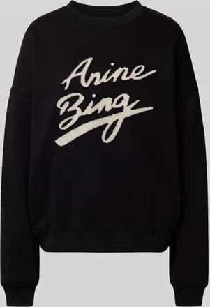 Anine Bing Oversized Sweatshirt mit Label-Detail
