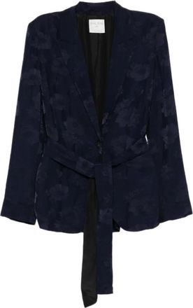 Forte_Forte Femme, Vestes, Bleu, Taille: 40 FR Veste Jacquard Floral