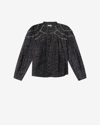 Isabel Marant Blouse Christa - Femme - Noir Et &Eacute;cru - Taille34 - Marant &Eacute;toile