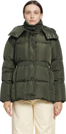 Moncler Agneux Hooded Short Down Jacket
