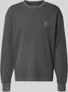 Carhartt Work in Progress Longsleeve mit Strukturmuster und Rundhalsausschnitt