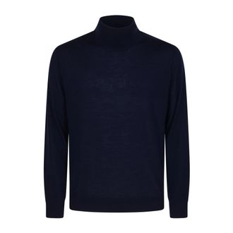 Canali Punto Calado Rollkragenpullover - - Knitwear - Herren - Schwarzk - 2XL
