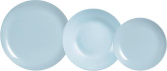 Luminarc Diwali Paradise Opal-Geschirrset, 18-teilig, f&uuml;r 6 Personen, Opal, mikrowellengeeignet, k&uuml;hlschrankgeeignet, stapelbar