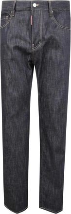 Dsquared2 Homme, Jeans, Noir, Taille: L Jean en denim D&eacute;lav&eacute; Fonc&eacute;