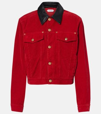 Versace Jacke Medusa aus Baumwoll-Cord