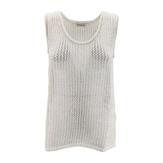 P.A.R.O.S.H. Top Senza Maniche - - Tops - Damen - Beige - S