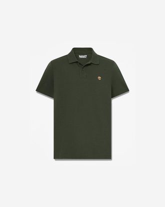 Timberland Oyster River Kurzarm-Polohemd in regul&auml;rer Passform f&uuml;r Herren in Dunkelgr&uuml;n, Herren, Gr&uuml;n, Gr&ouml;&szlig;e