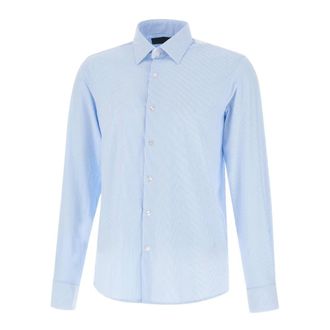 Roberto Ricci Design Rrd, Homme, Chemises, Bleu, Taille: 2XL Oxford Jacquard Stripe Shirt
