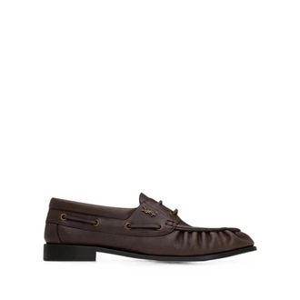 Saint Laurent Le Loafer Bateau - - Shoes - unisex - Braun - 44 EU