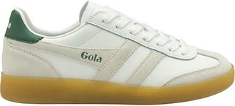 Gola Baskets en Cuir Viper pour Homme, Blanc/Blanc/Conifère/Gomme, 44 EU