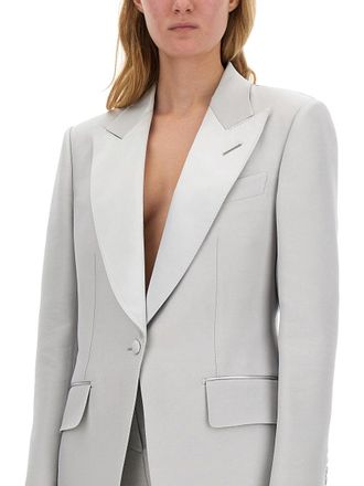 Tom Ford Single-Breasted Tuxedo Blazer - Gray