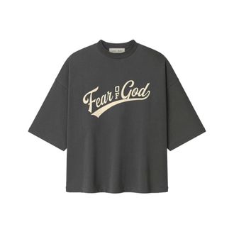 Fear of God Homme, Tops, Gris, Taille: XL Merch Tee Coupe Boxy