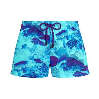 Vilebrequin Femme, Maillots de bain, Bleu, Taille: 44 FR Stretch Swim Shorts Coral Reef