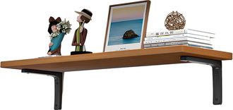 Generic Schwimmende Regal Holzregale, schwimmende Regale Holz, rustikale Regale für Wand, kleine Regalregale für Schlafzimmer, Kinderzimmer, Bad, Wohnzimmer, 