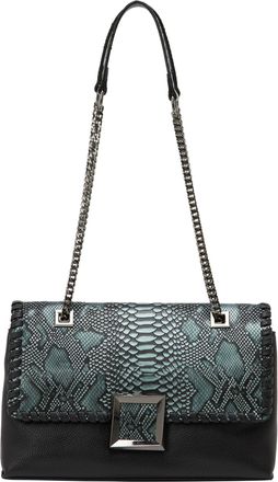 Faina Klappentasche Klappentasche Frauen Schwarz Gr&uuml;n