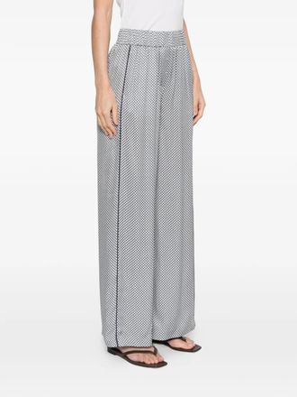 PESERICO Womens Patterned Side Stripe Trousers Ss26 W