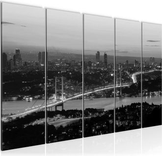 Runa Art Bild Istanbul Türkei Wandbilder auf Vlies Leinwand 5 Teilig Wanddekoration Wohnzimmer Schlafzimmer 603856c