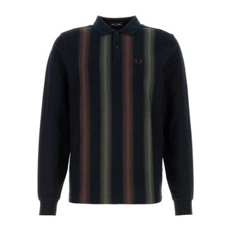 Fred Perry Besticktes Piquet Polo Shirt - - Tops - Herren - Mehrfarbig - XS