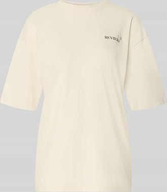 Review T-Shirt im Oversize-Fit mit Blumen-Backprint