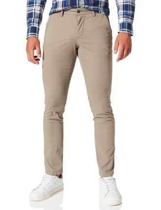Hackett Herren Hose Garment Dye Texture Braun (Taupe 951) W33/L34(Herstellergröße: W33/Long)