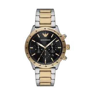 Emporio Armani Mario Chronograph Uhr - - Accessories - Herren - Grau - ONE SIZE