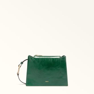 Furla Nuvola Umh&auml;ngetasche S Botanical Green Venice-lackleder Damen