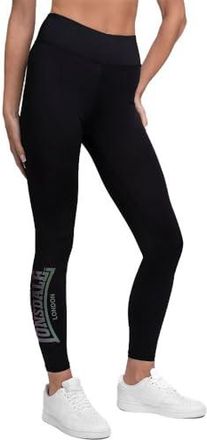 Lonsdale Coalmoor Legging de Sport, Noir/Arc-en-Ciel, M Femmes