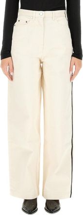 Peter Do Wide-Leg Cotton Jeans - White
