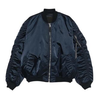 Alpha Industries Ma-1 UV Oversized Bomberjacke - - Jackets - Herren - Blau - XL