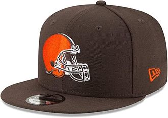 New Era York Yankees Basic Casquette Grise MLB 59Fifty ferm&eacute;e pour Homme, Cleveland Browns Marron, Taille Unique