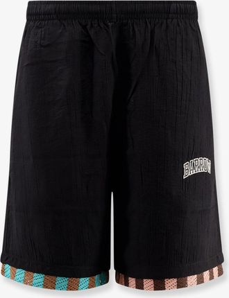 Barrow Viscose blend Bermuda shorts with logo print - BARROW - gender_Man