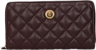 Versace Femmes Portefeuille Cuir Marron/Chocolat