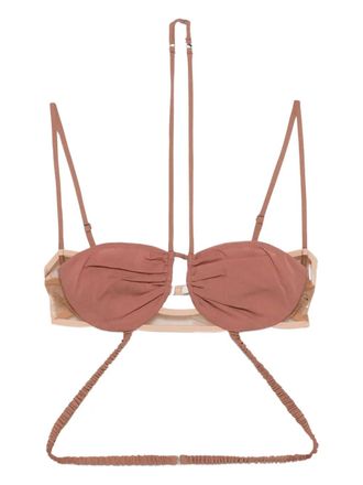 Nensi Dojaka Drapiertes Bikinioberteil - Nude