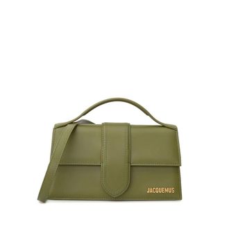 Jacquemus Femme, Sacs, Vert, Taille: ONE Size Sac &agrave; bandouli&egrave;re en cuir vert