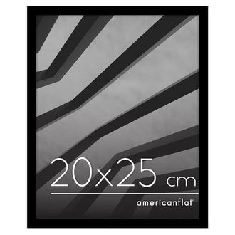 Americanflat 20x25 cm Bilderrahmen aus Kunststoff - 25x20 cm Fotorahmen mit bruchsicherer Scheibe - inklusive Ständer und integrierter Aufhängung für Hoch- und Que
